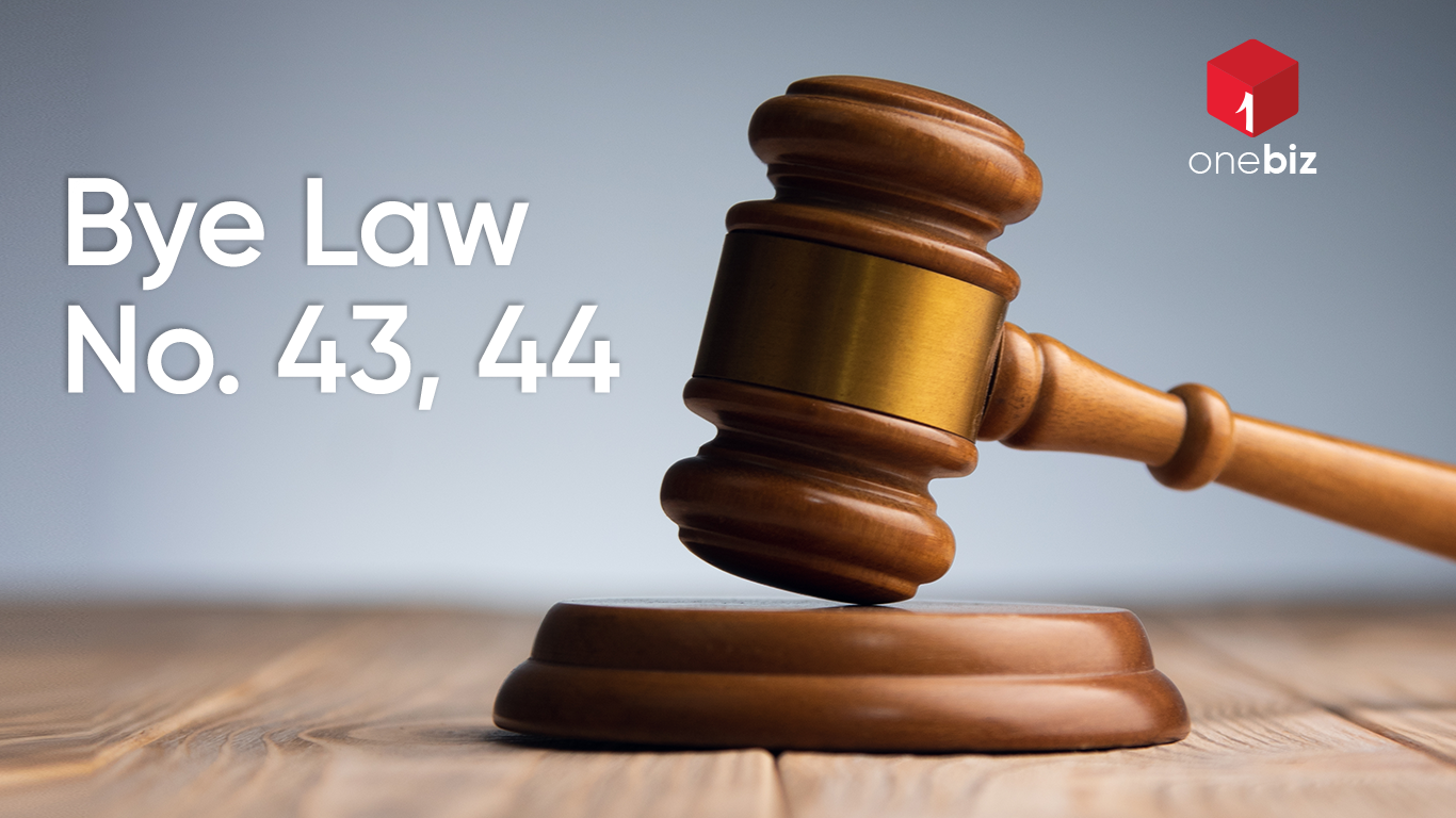 Co-operative Housing Society Bye-Law- 43, 44 - oneapp