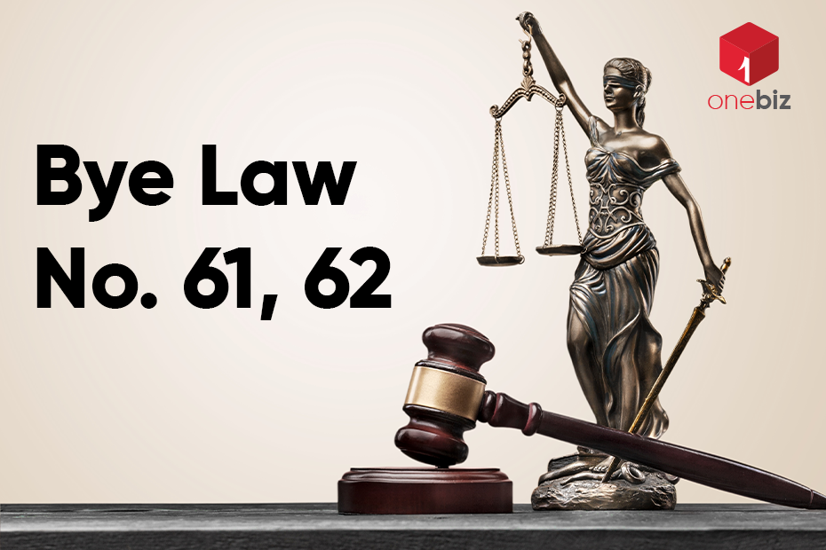 Co-operative Housing Society Bye-Law- 61,62 - oneapp