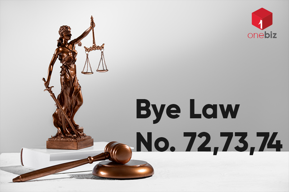 Co-operative Housing Society Bye-Law- 72,73, 74 - oneapp